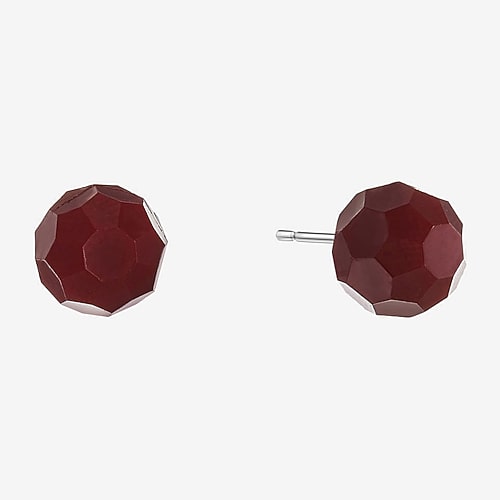 Click here for Mixit 10mm Stud Earrings  One Size  Red prices