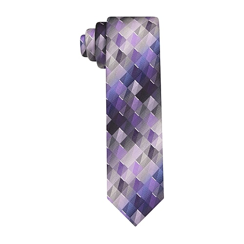 Click here for Van Heusen Extra Long Geometric Tie  One Size  Pur... prices