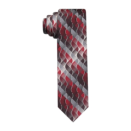 Click here for Van Heusen Extra Long Geometric Tie  One Size  Red prices