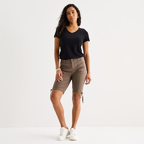 Click here for St. Johns Bay Womens 11 Mid Rise Bermuda Short  6... prices