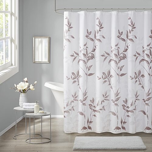 Click here for Madison Park Vera Shower Curtain  One Size  Purple prices