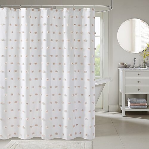 Click here for Madison Park Lauren Shower Curtain  One Size  Pink prices