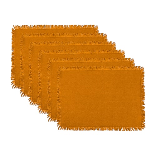 Click here for Design Imports Solid Pumpkin Spice 6-pc. Placemat... prices