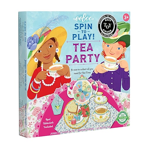 Eeboo Spin To Play Tea Party Game Play Kitchen  One Size