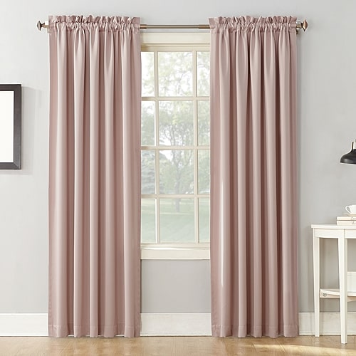 Click here for Room Darkening Rod Pocket Curtain Panel - Blush prices