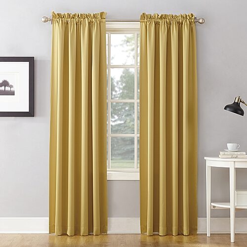 Click here for Grant Room Darkening Rod Pocket Curtain Panel - Fl... prices
