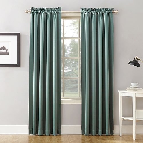 Click here for Grant Room Darkening Rod Pocket Curtain Panel - Mi... prices