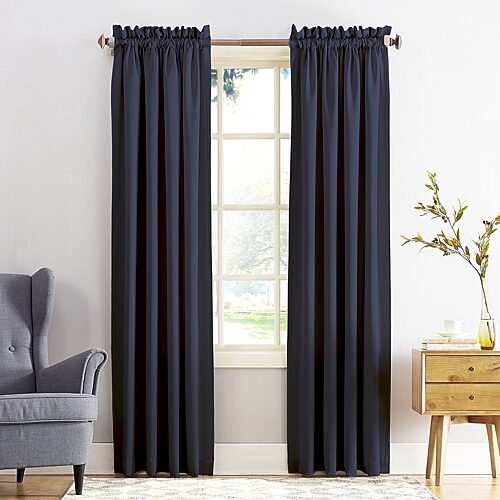 Click here for Grant Room Darkening Rod Pocket Curtain Panel - Na... prices
