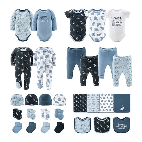 Click here for The Peanutshell Baby Boys Layette Gift Set Elephan... prices