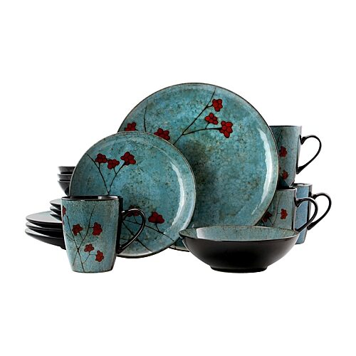Click here for Elama Floral Accents 16 Pc. Dinnerware Set  Servic... prices