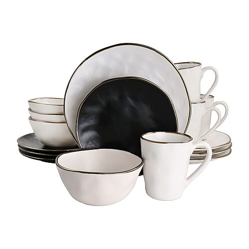 Click here for Elama Roman 16-pc. Stoneware Dinnerware Set  One S... prices