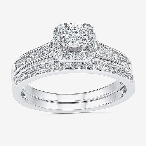 Click here for Womens 1/3 CT.T.W. Natural Diamond 10K White Gold... prices
