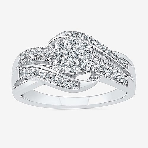 Click here for Womens 1/3 CT. T.W. Natural White Diamond Sterling... prices