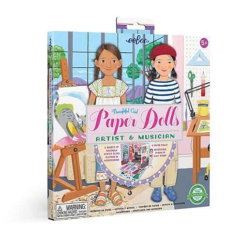 Click here for Eeboo Musician And Artist Paper Doll Reusable Set... prices