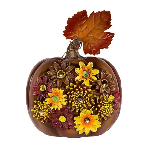 Click here for Northlight 8 Lighted Solar Powered Floral Fall Har... prices