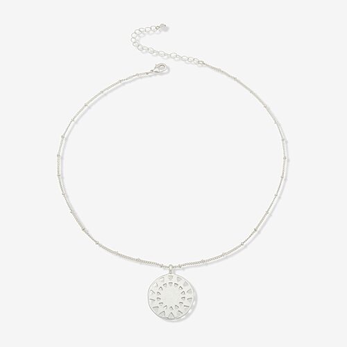 Click here for a.n.a Silver Tone Coin Womens 17 Inch Pendant Neck... prices