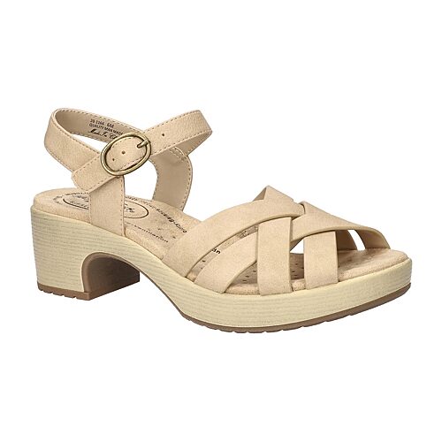 Click here for Easy Works By Easy Street Womens Miyah Heeled Sand... prices
