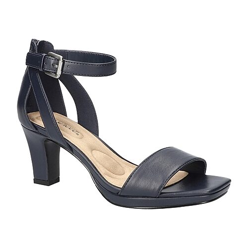 Click here for Easy Street Womens Ro Heeled Sandals  7 Wide  Blue prices
