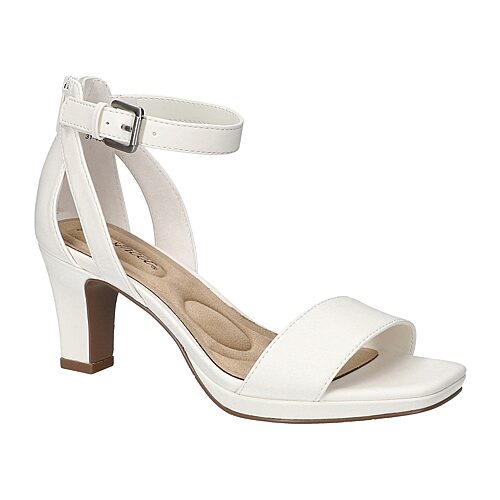 Click here for Easy Street Womens Ro Heeled Sandals  10 Wide  Whi... prices