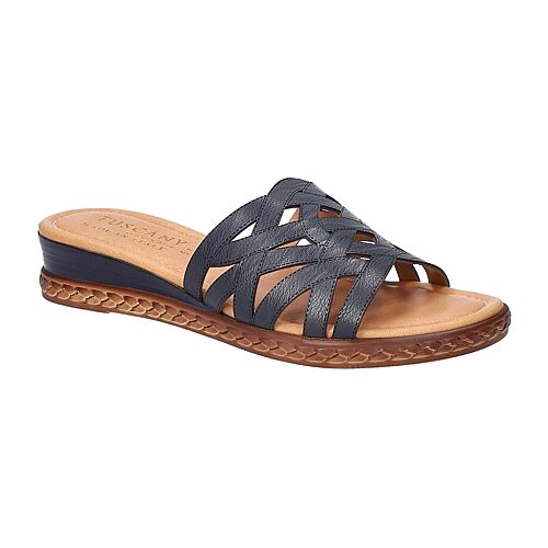 Click here for Easy Street Womens Edda Wedge Sandals  12 Wide  Bl... prices