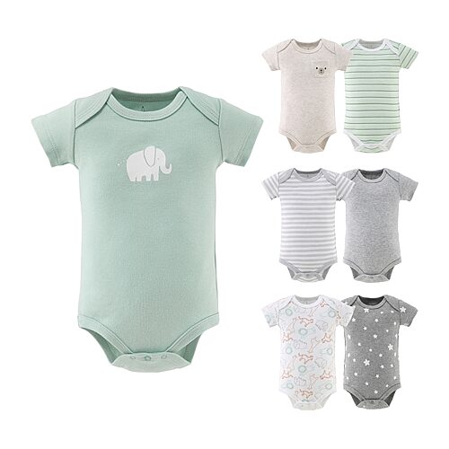 Click here for The Peanutshell Baby Boys Neutral Safari Bodysuits... prices