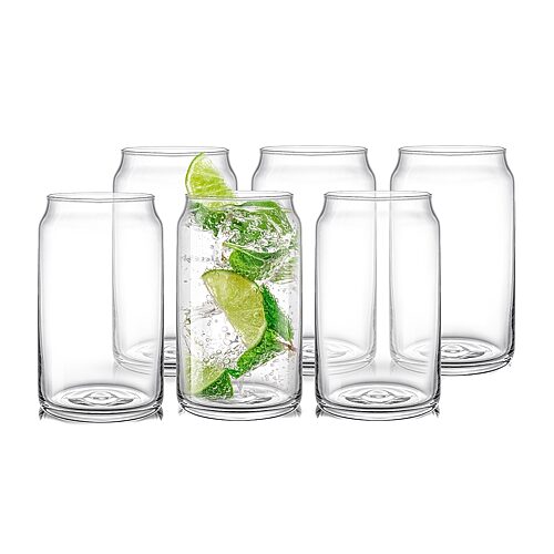 Click here for Beer Can Shaped Glasses  Set of 6 - Clear prices