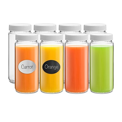 Click here for JoyJolt Glass Canning Juice Bottles with Lids  Set... prices