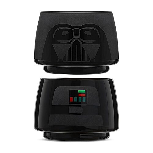 JoyJolt Star Wars Stackable Character Collection Darth Vader Stackable Glasses - 8 oz - Black
