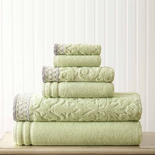Click here for Pacific Coast Textiles Jacquard Solid 6-pc. Bath T... prices