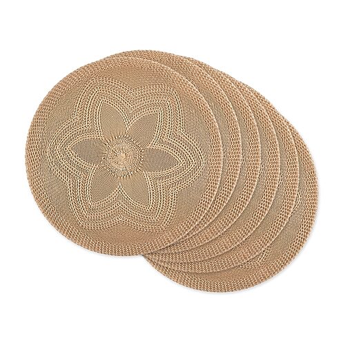 Click here for Design Imports Floral Woven Round Placemat  Set of... prices