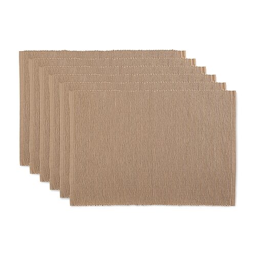 Click here for Design Imports Ribbed Placemat  Set of 6 - Stone prices