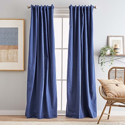 Peri Home Sanctuary 84 x 50 Back Tab Lined Window Panel  Pair