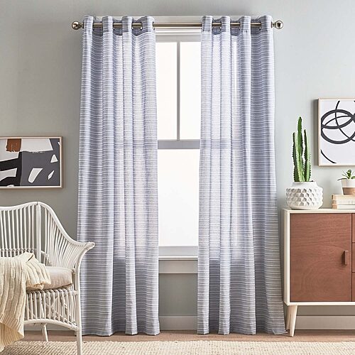 Click here for Peri Home Cargo Stripe 84 x 50 Grommet Window Pane... prices