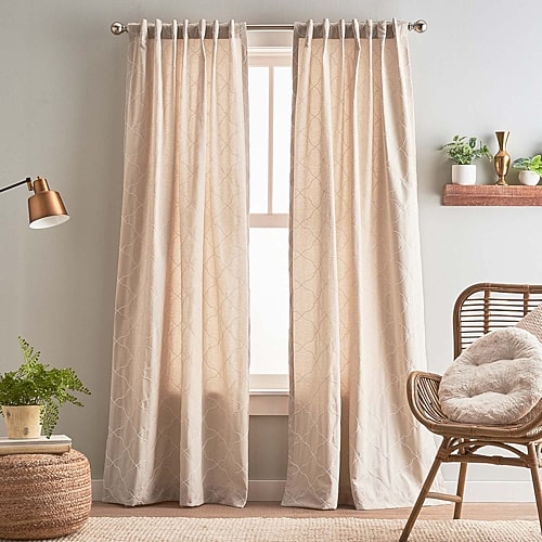 Click here for Peri Home Mallorca Embroidery 95 x 42 Back Tab Win... prices