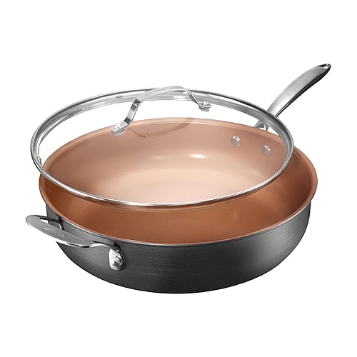 Click here for Gotham Steel 5.5-qt. Jumbo Cooker with Tempered Gl... prices