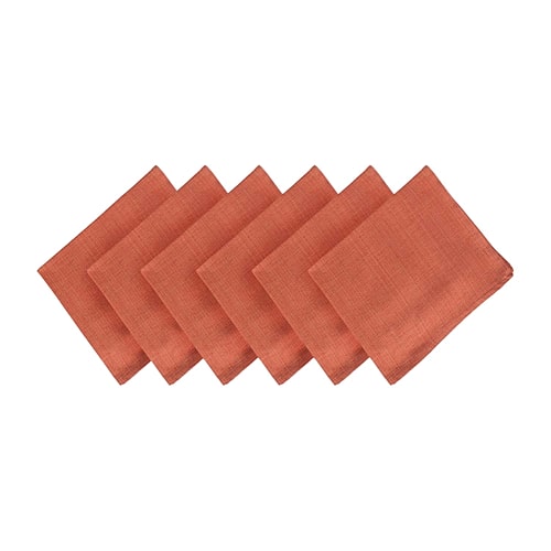 Design Imports Variegated Spice 6-pc. Napkins  One Size  Orange