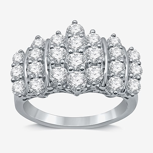 Click here for Womens 2 CT. T.W. Natural White Diamond 10K Gold C... prices