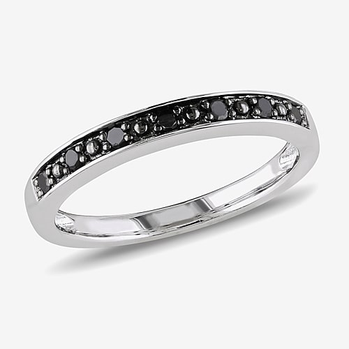 Click here for Midnight Black Womens 2MM 1/10 CT. T.W. Natural Bl... prices