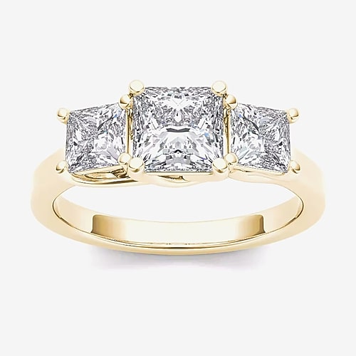 Click here for 2 CT.T.W. Natural Diamond 14K White Gold 3-Stone E... prices