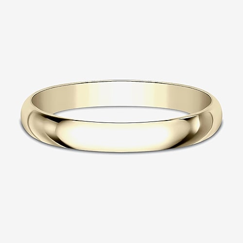 Click here for Womens 14K Yellow Gold 2.5MM Traditional Wedding B... prices