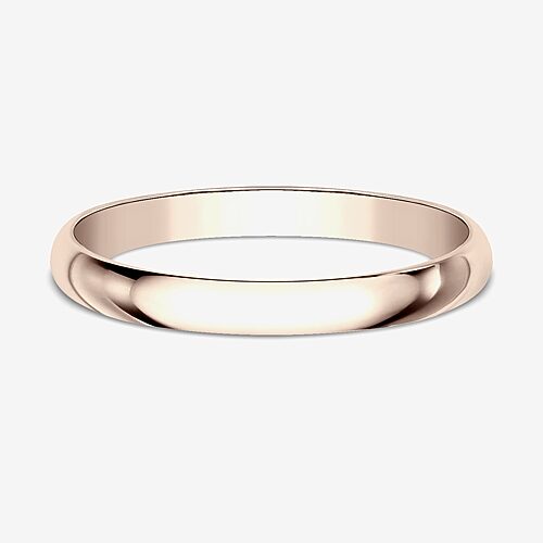 Click here for Womens 2MM Gold Wedding Band  11  Rose prices