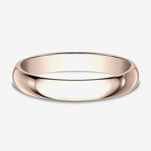 Click here for Womens 3MM 10K Gold Wedding Band  9  Rose prices