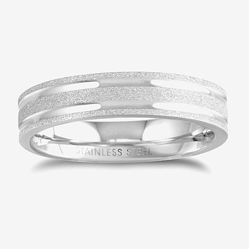 Click here for Mens 3MM Stainless Steel Wedding Band  8 1/2 prices