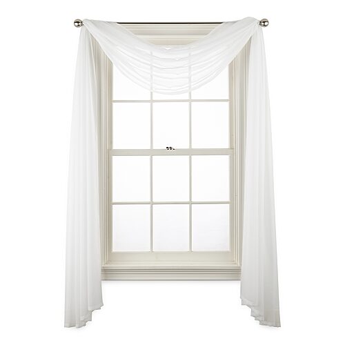 Click here for Liz Claiborne Lisette Scarf Valance  One Size  Whi... prices