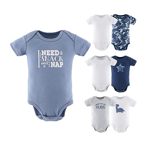 Click here for The Peanutshell Baby Boys Bodysuits  7-Pack  Blue... prices