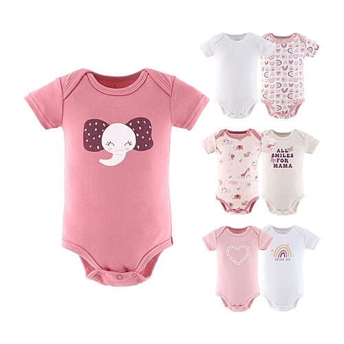 Click here for The Peanutshell Baby Girls Bodysuits  7-Pack  Rain... prices