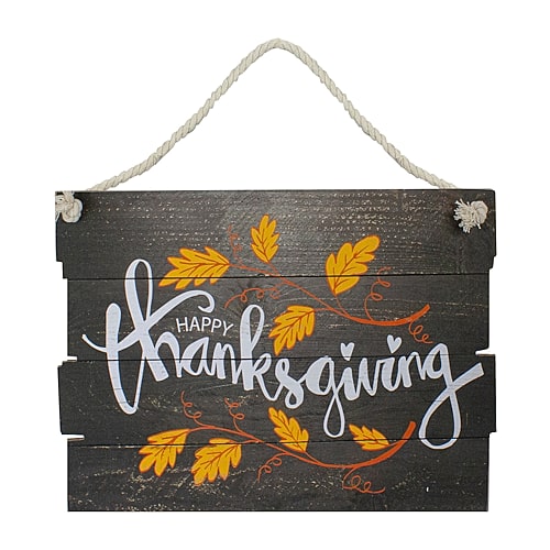 Click here for Northlight 15in Wooden Happy Thanksgiving Hanging... prices