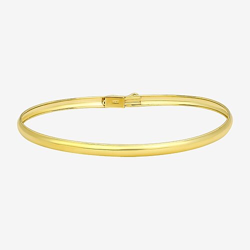 Click here for Girls 14K Gold Round Bangle Bracelet  One Size prices