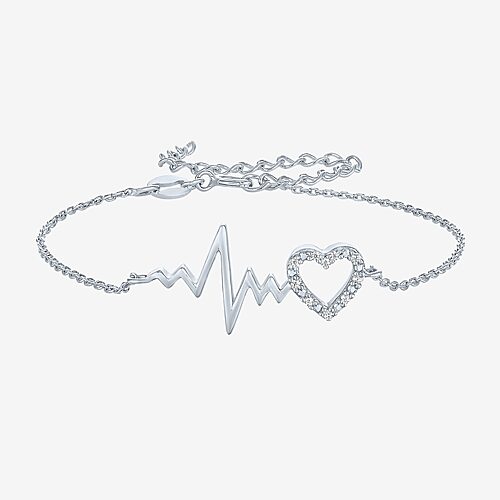 Click here for Diamond Accent (G-H / Si2-I1) Womens Sterling Silv... prices
