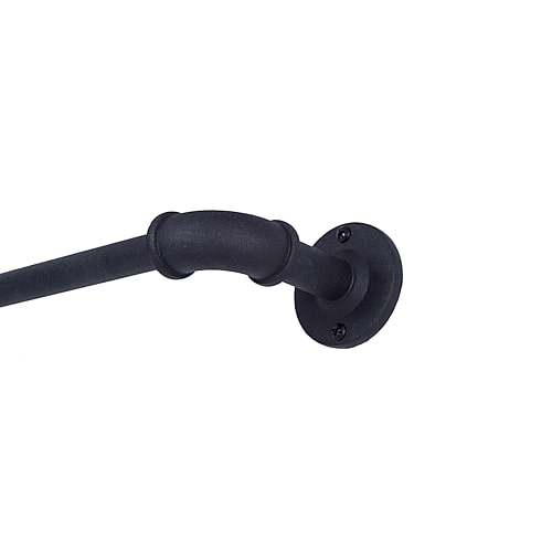 Kenney Bronn 3 4 Inch Decorative Curtain Rod For Room Darkening Privacy
